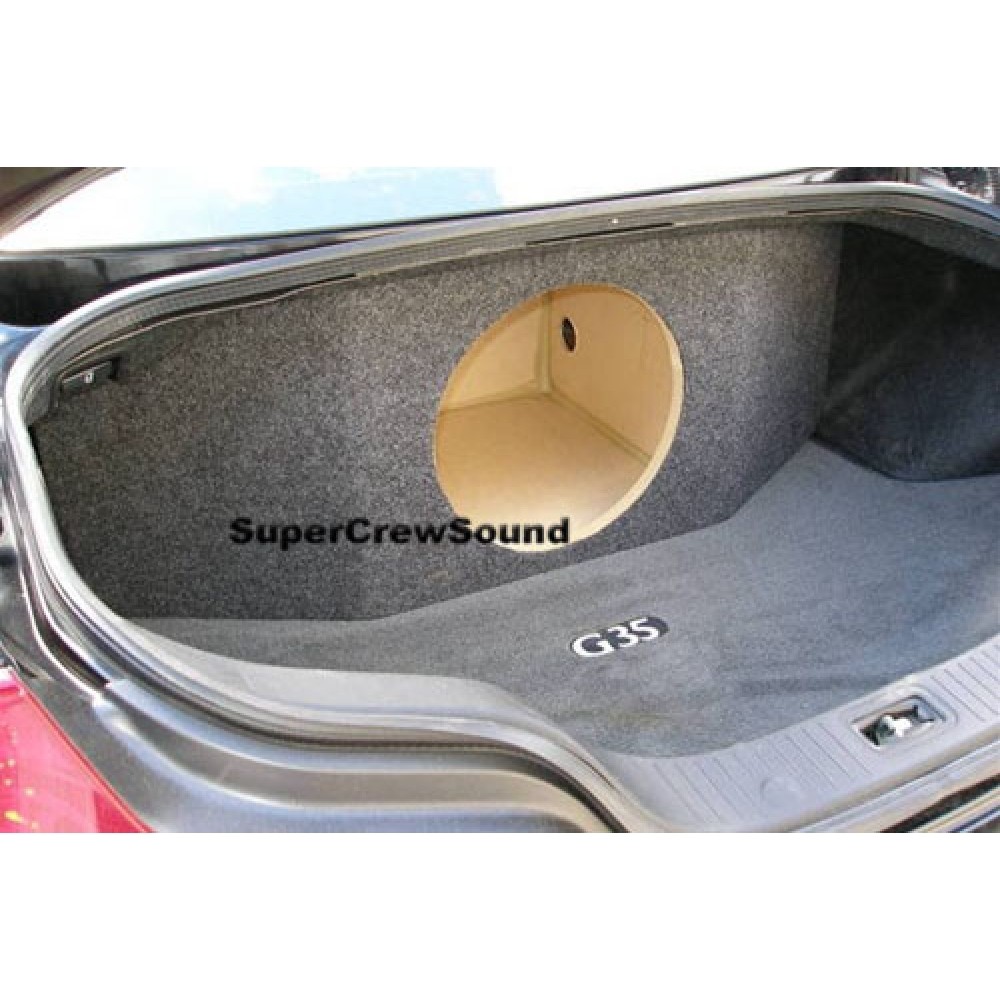 Infiniti G35 Coupe Single 12" Subwoofer Enclosure 2003 & up